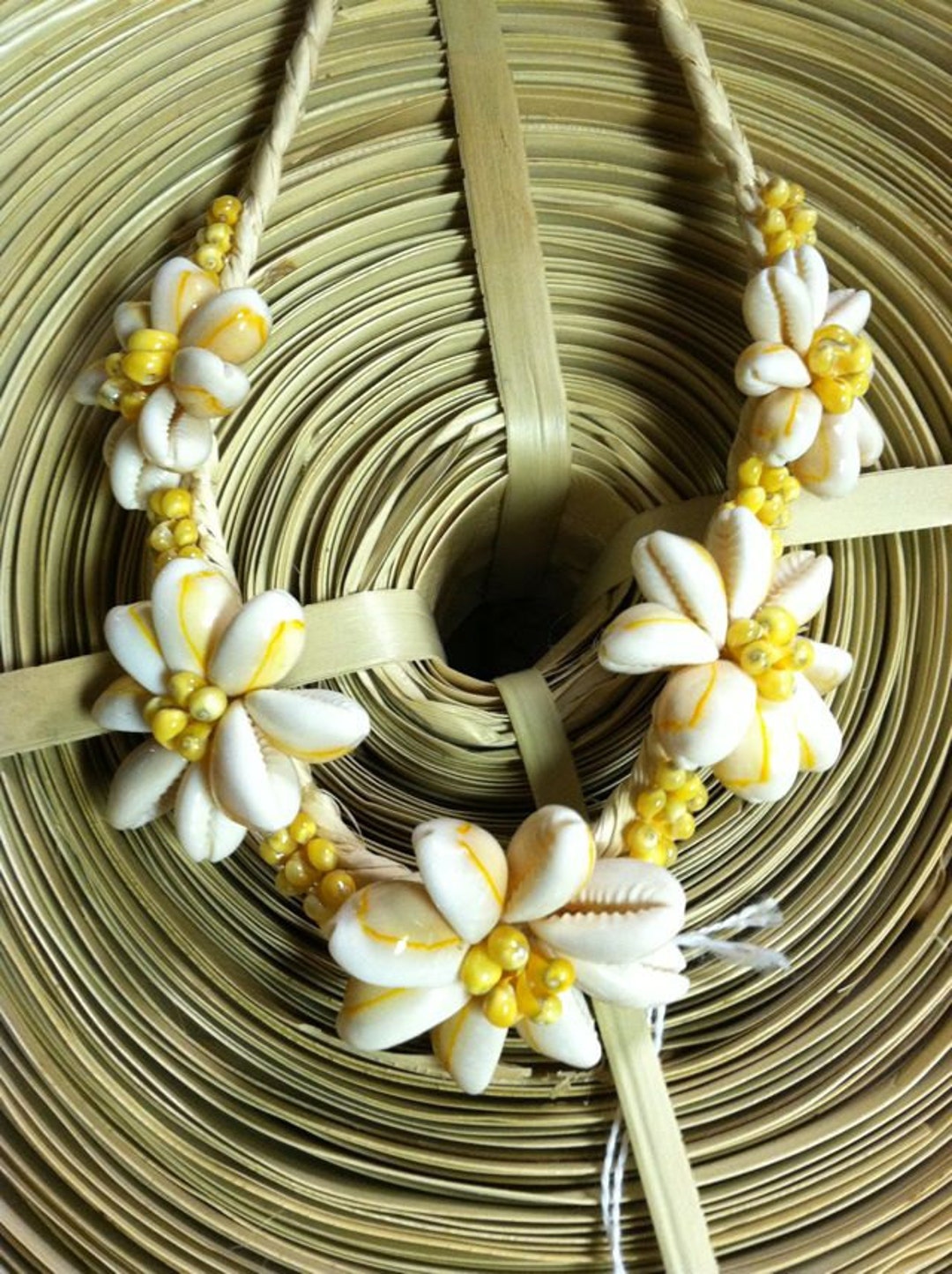 YELLOW MONGO/COWRY Shell Necklace - Etsy