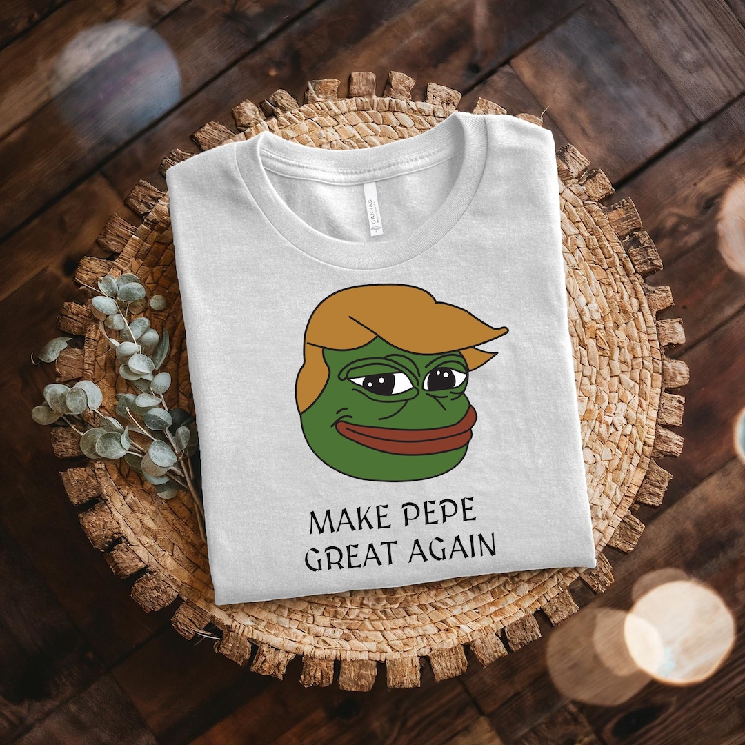 Make Pepe Great Again T-shirt, Funny Meme Tee, Trump & Pepe Design ...