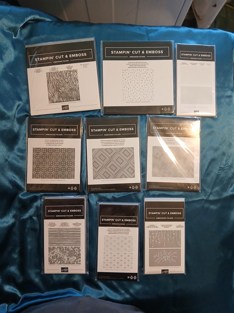 Stampin Up! Embossing Folders. NEVER USED. You Pick! - Etsy