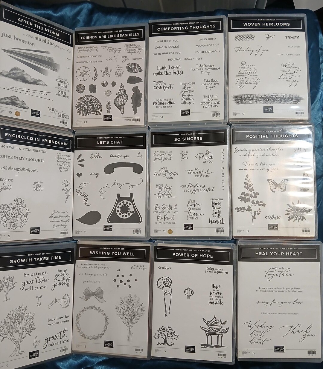 Stampin' Up! Lot of 12 Stamp Sets - Care, Concern, and Sympathy - Etsy
