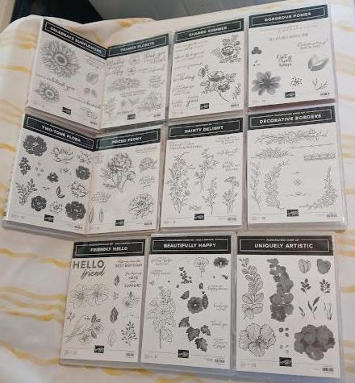Stampin' Up! Lot of 11 Floral Stamp Sets - Etsy