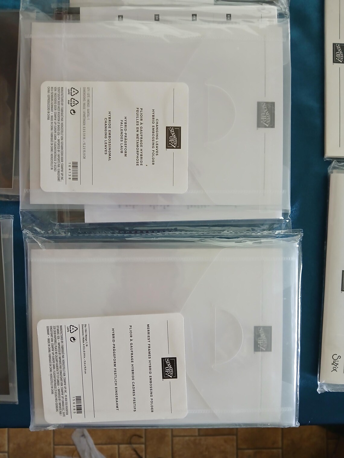 Stampin' Up! Die Cuts AND Embossing Folders. Never Opened and Unused ...