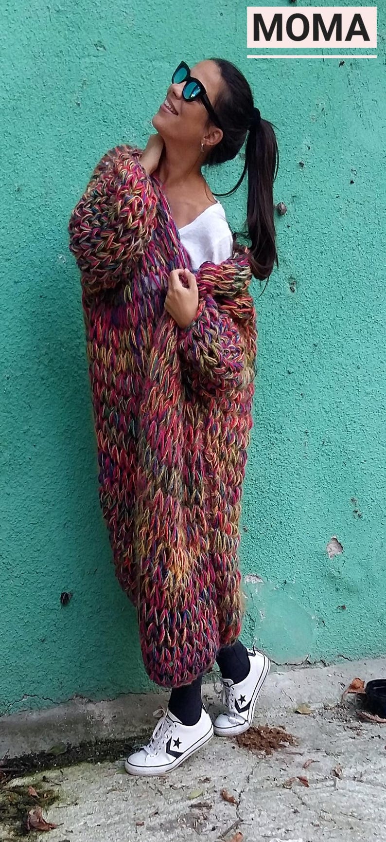 100% Handmade Cardigan Women Mohair Knit Handmade .vest Handmade by ...