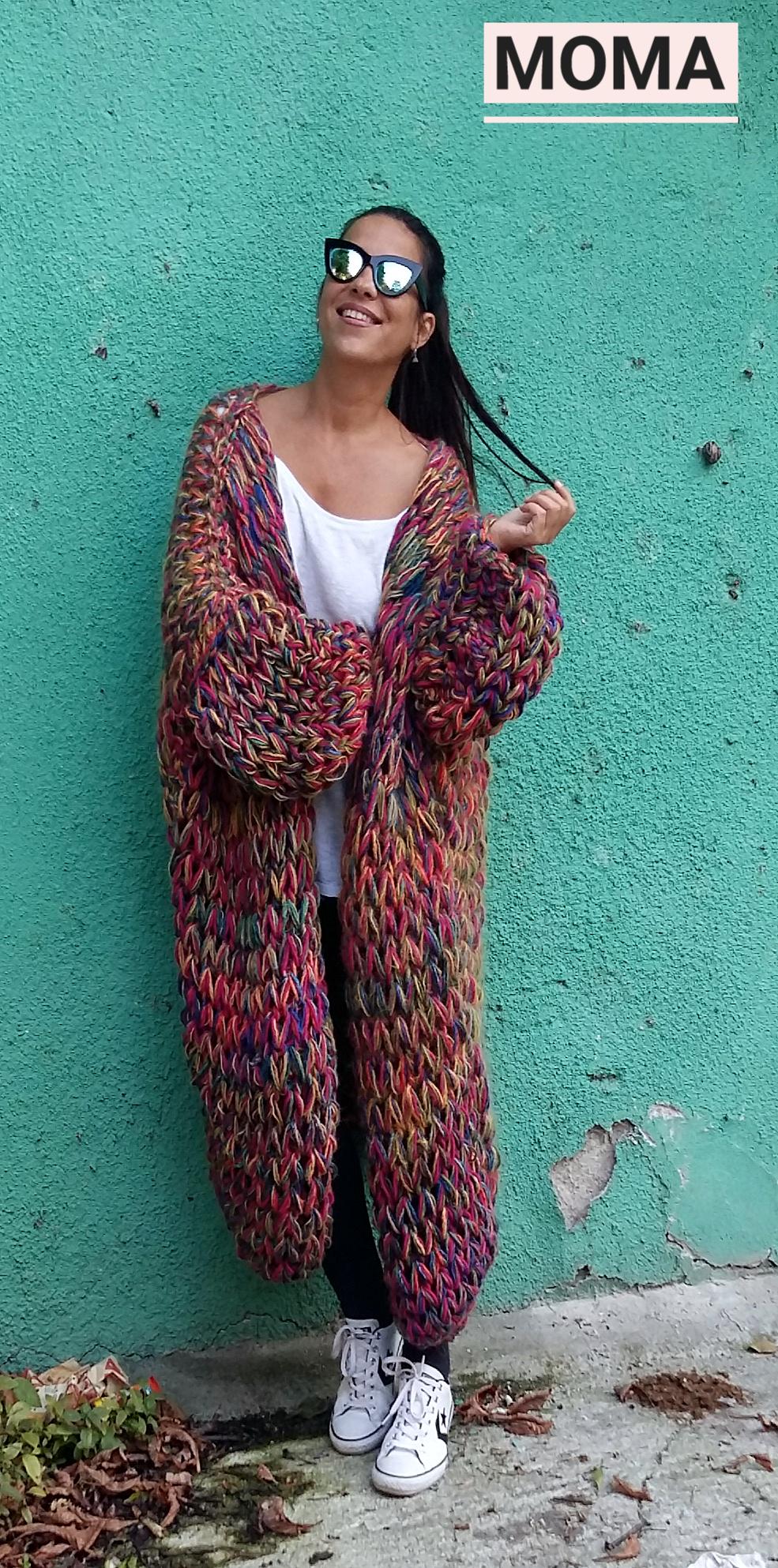 Handmade Mohair Knit Cardigan - Colorful Women's Vest - Etsy
