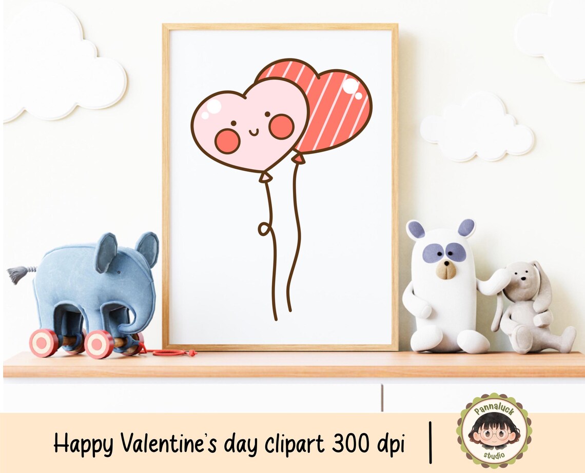 Happy Valentine's Day Clipart Bundle, Valentine Png, Heart Clipart ...
