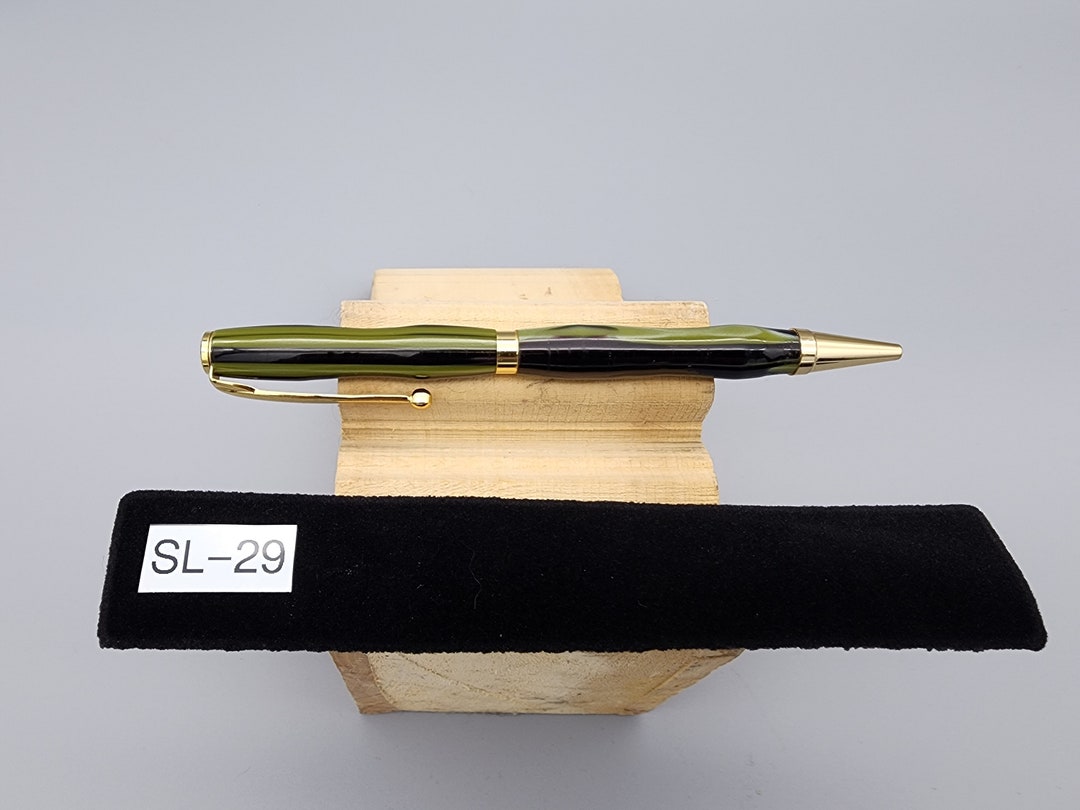 Seaweed This Pen is Made With Striped Green and Black Ayclic. - Etsy