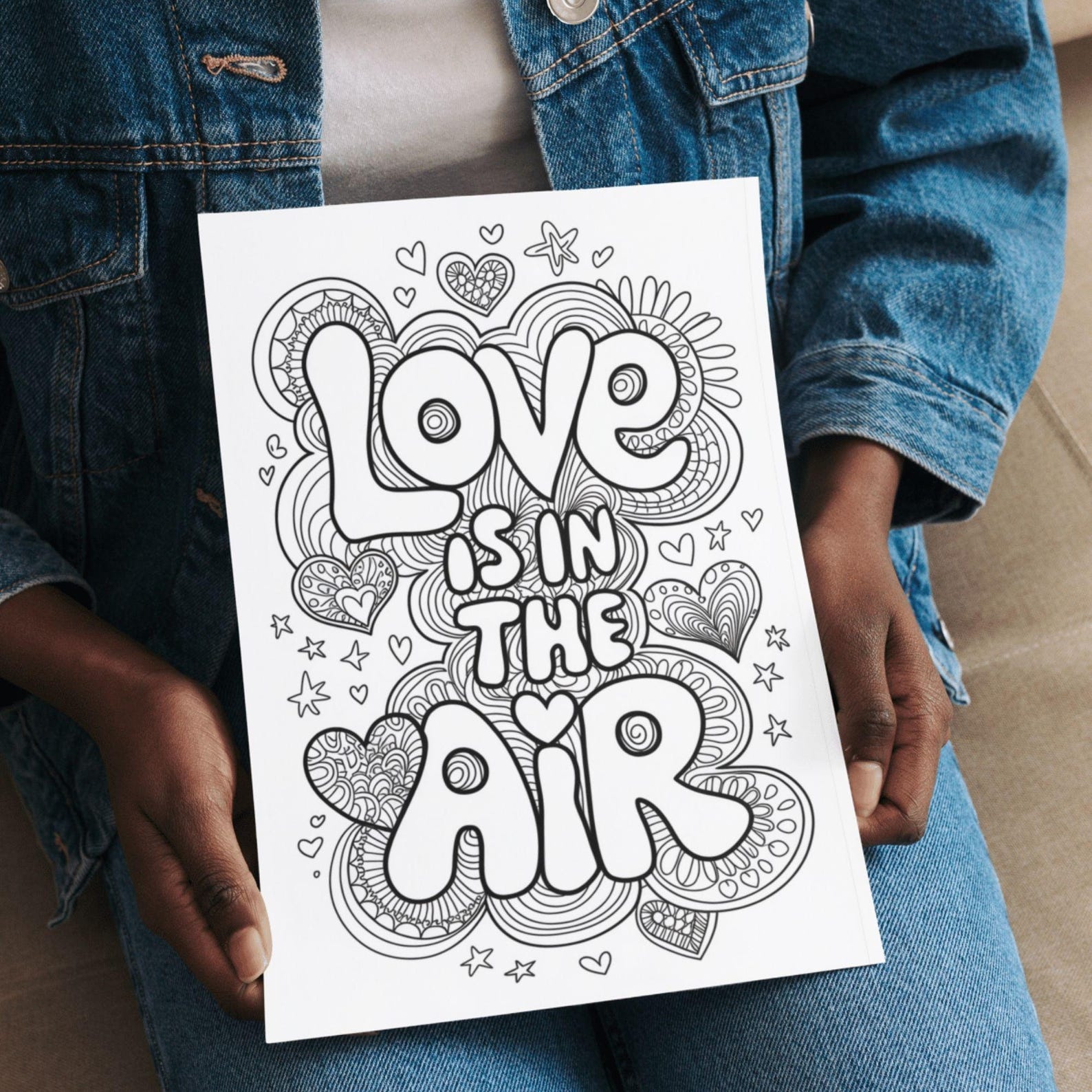 Zentangle Love Quotes Coloring Pages Mindful Relaxation Activity Stress ...