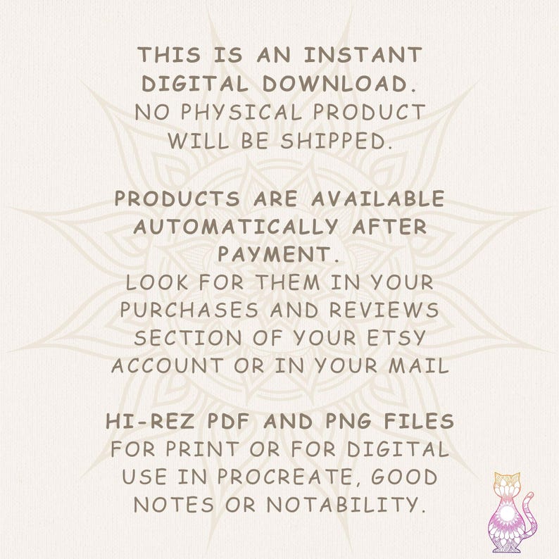 Zentangle Cat Coloring Page Mindfulness Art Mandala Coloring Stress ...