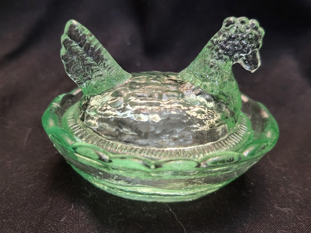 Light Green Hen on Nest Salt Cellar 2"x 2.5" - Etsy