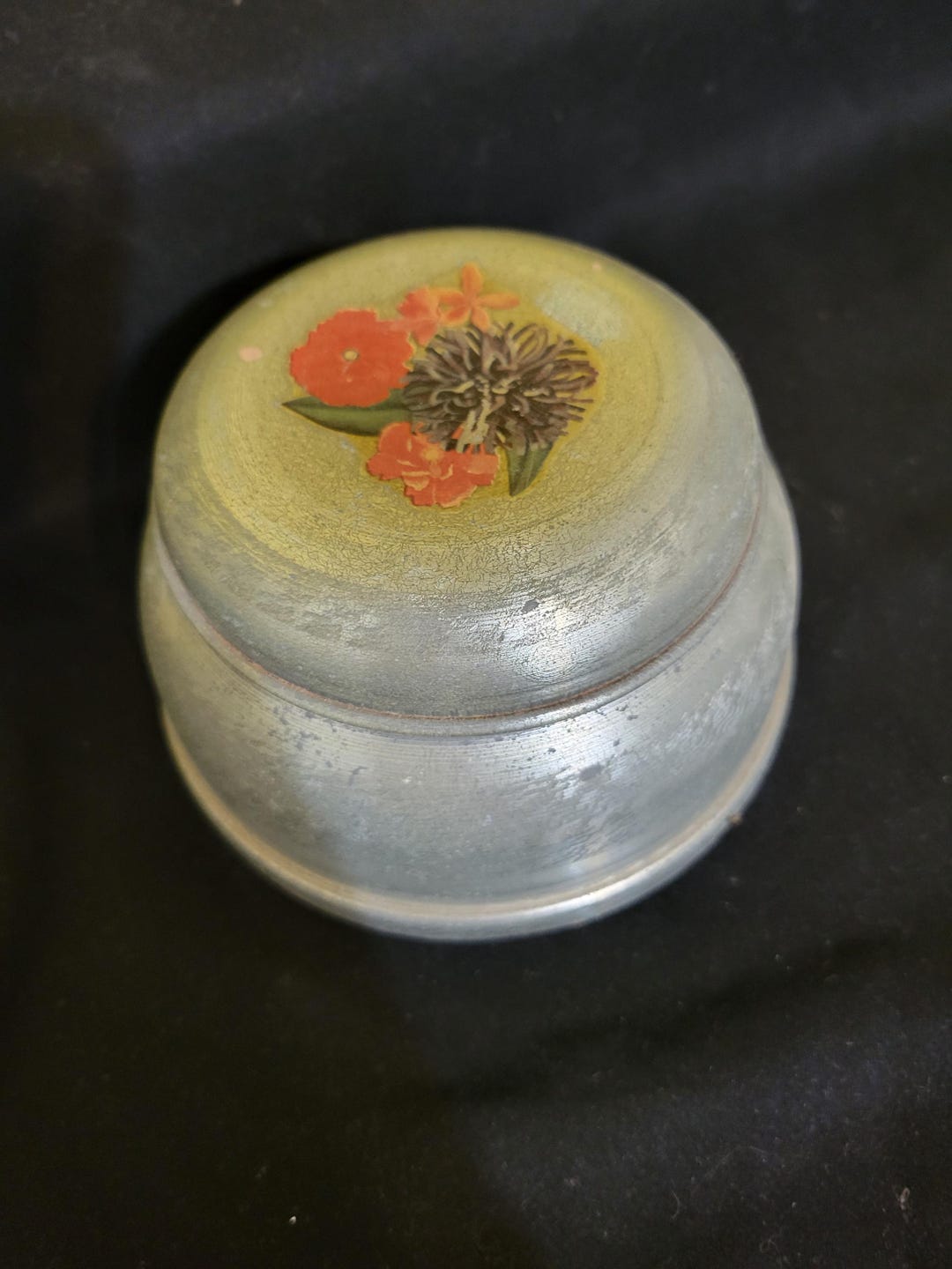 1940's Antique Decorative Musical Metal Powder Box - Etsy
