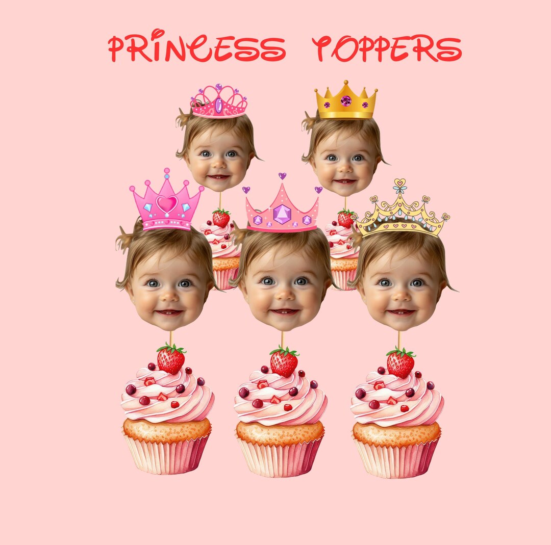 Baby Face Toppers, Cupcake Baby Face Topper, Cupcake Decor ...