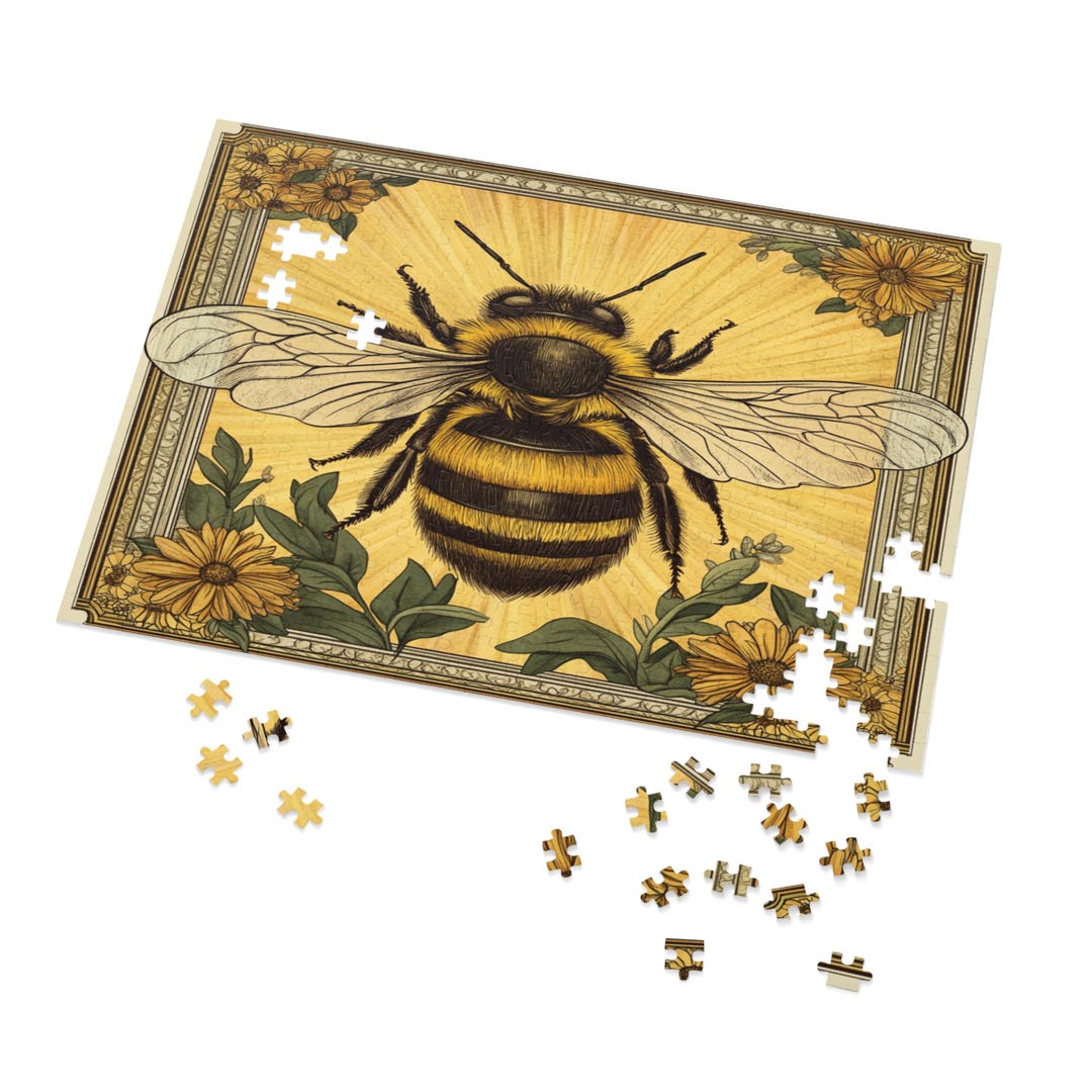 Bumble Bee Jigsaw Puzzle Bee Lover Puzzle Honey Bee Puzzle Bee Puzzle ...