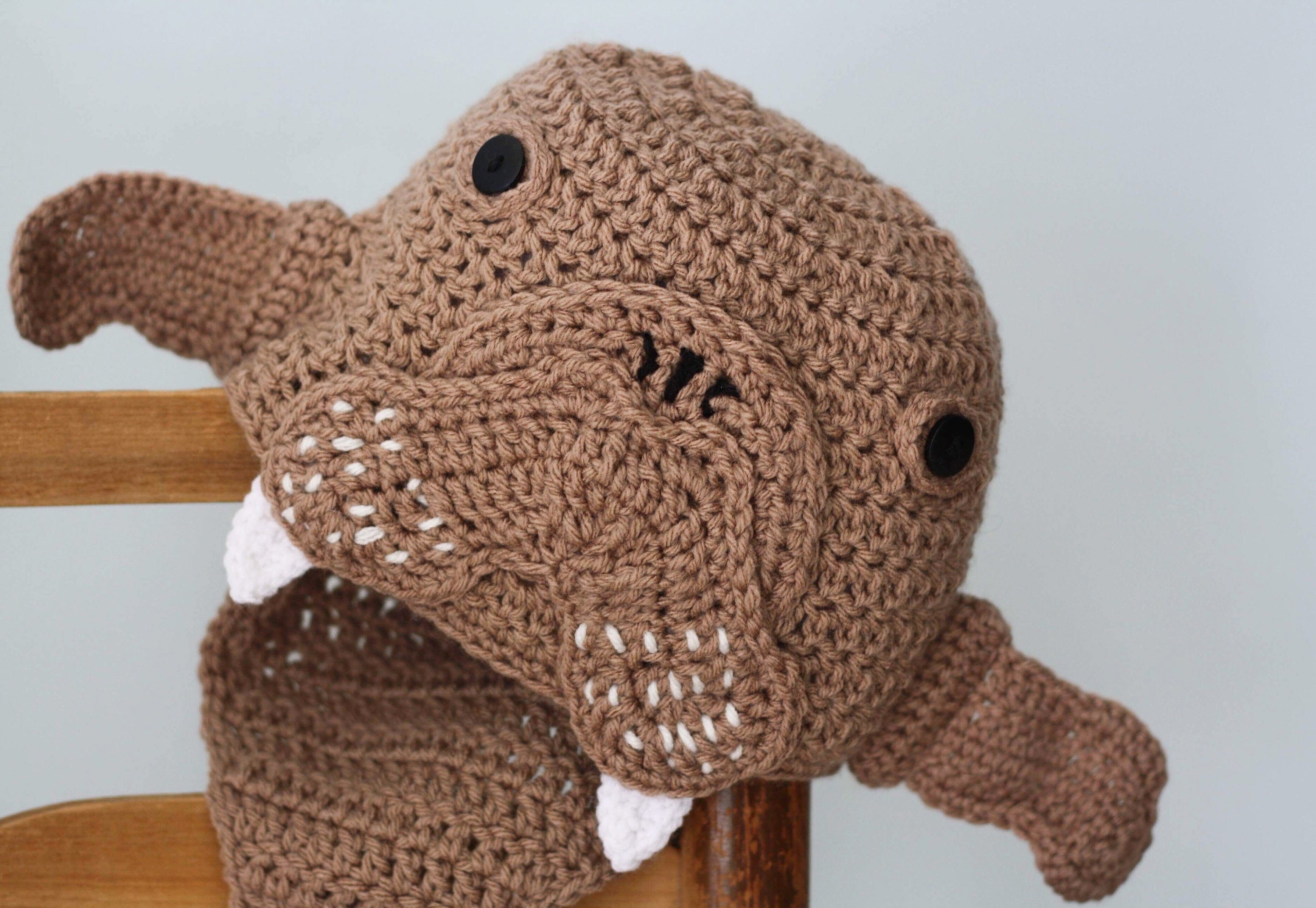 Walrus Hat Crochet Hat Beanie Fish Winter Halloween - Etsy