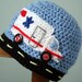 Ambulance Hat Rescue Truck Hat Paramedic Hat Crochet - Etsy