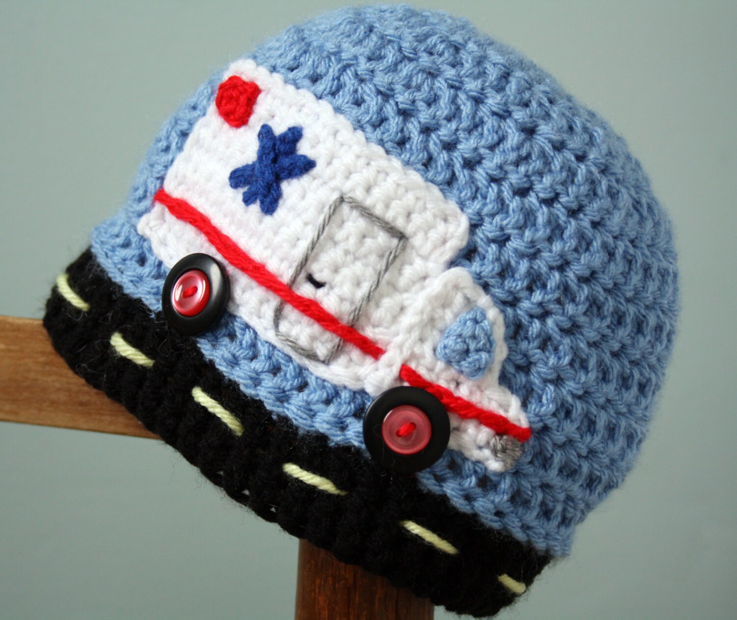 Ambulance Hat Rescue Truck Hat Paramedic Hat Crochet - Etsy UK