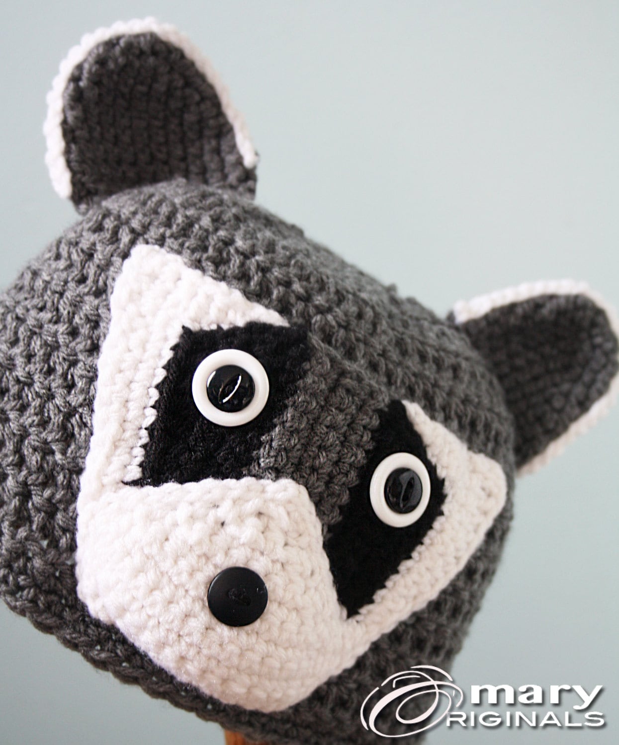 Raccoon Hat Animal Hat Crochet Beanie Winter Hat Halloween | Etsy