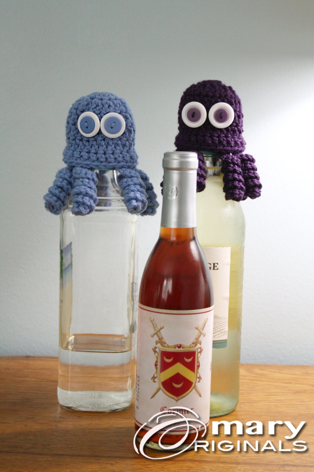 Drunken Octopus, Jellyfish, Squid, Octopus, Wine, Bottle Topper ...