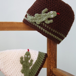 Lizard Hat,salamander, Gecko, Crochet Beanie, Boys, Girls, Men, Women ...