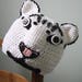 Snow Leopard Hat Cat Winter Hat Big Cat Crochet Beanie - Etsy