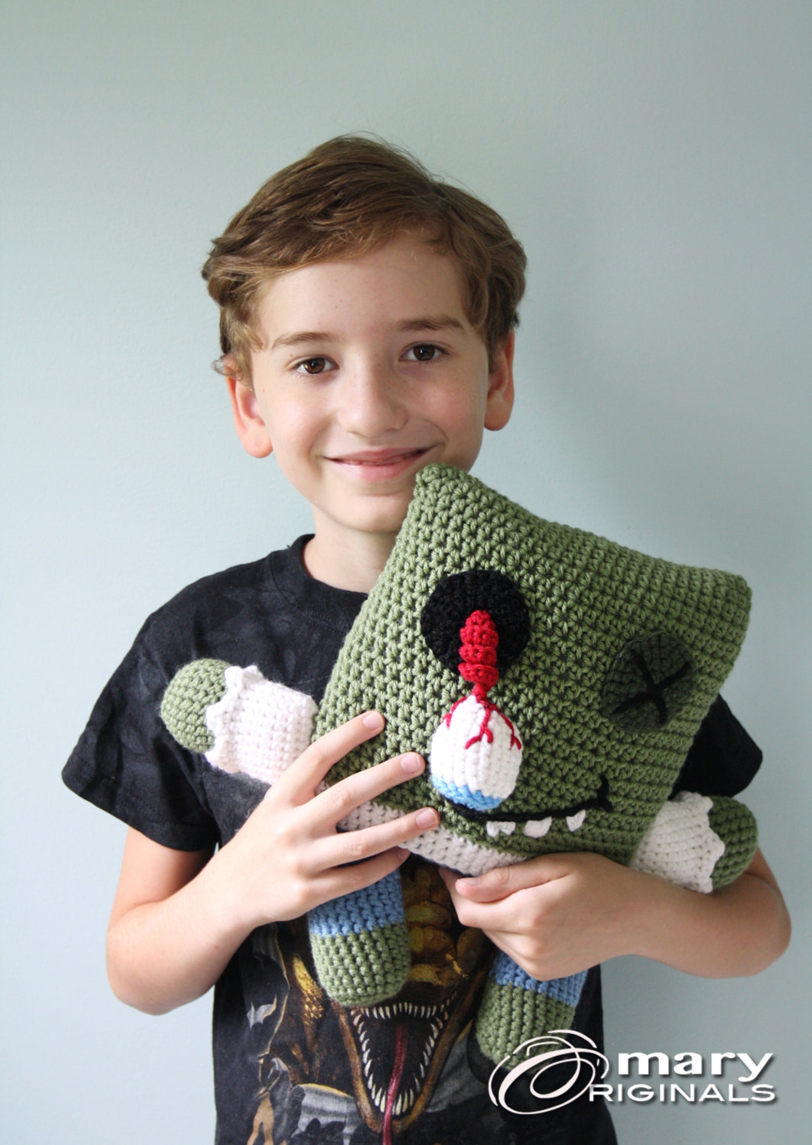Zombie Pillow, Zombie Stuffed Toy, Crochet Pillow, Crochet Toy, Throw ...
