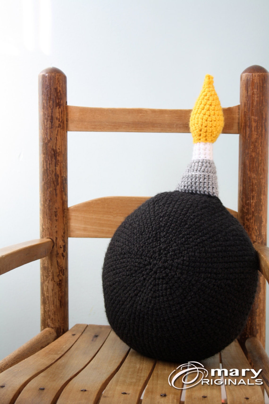 This Pillow is a Blast Bomb Pillow Crochet Bomb Toy | Etsy