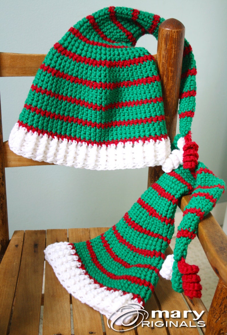 Christmas Stocking Hat Santa's Elf Hat Holiday Cap - Etsy