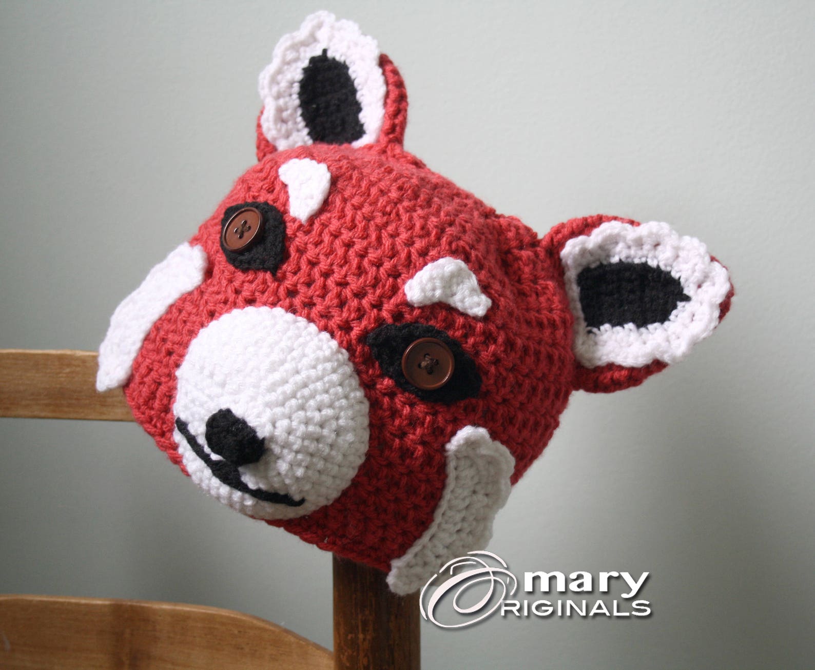 Red Panda Hat Animal Hat Crochet Beanie Men Women Boy | Etsy