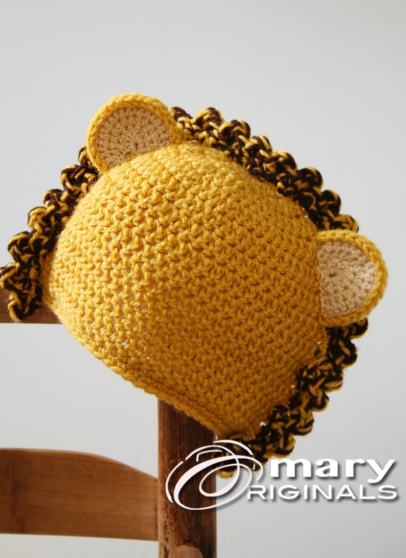 Lion Hat Animal Hat Cat Hat Big Cat Crochet Beanie Boys - Etsy