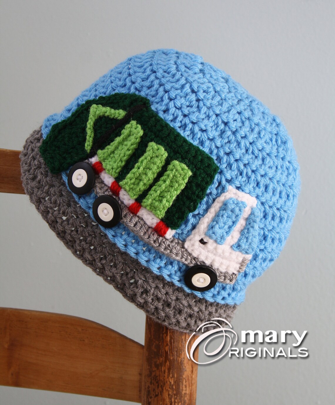 Garbage Truck Hat Trash Truck Hat Crochet Beanie Truck Hat - Etsy
