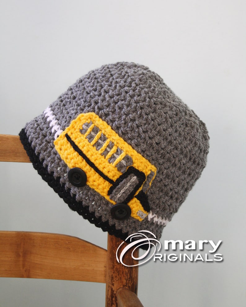 School Bus Hat Bus Hat Crochet Bus Crochet Beanie Boys - Etsy