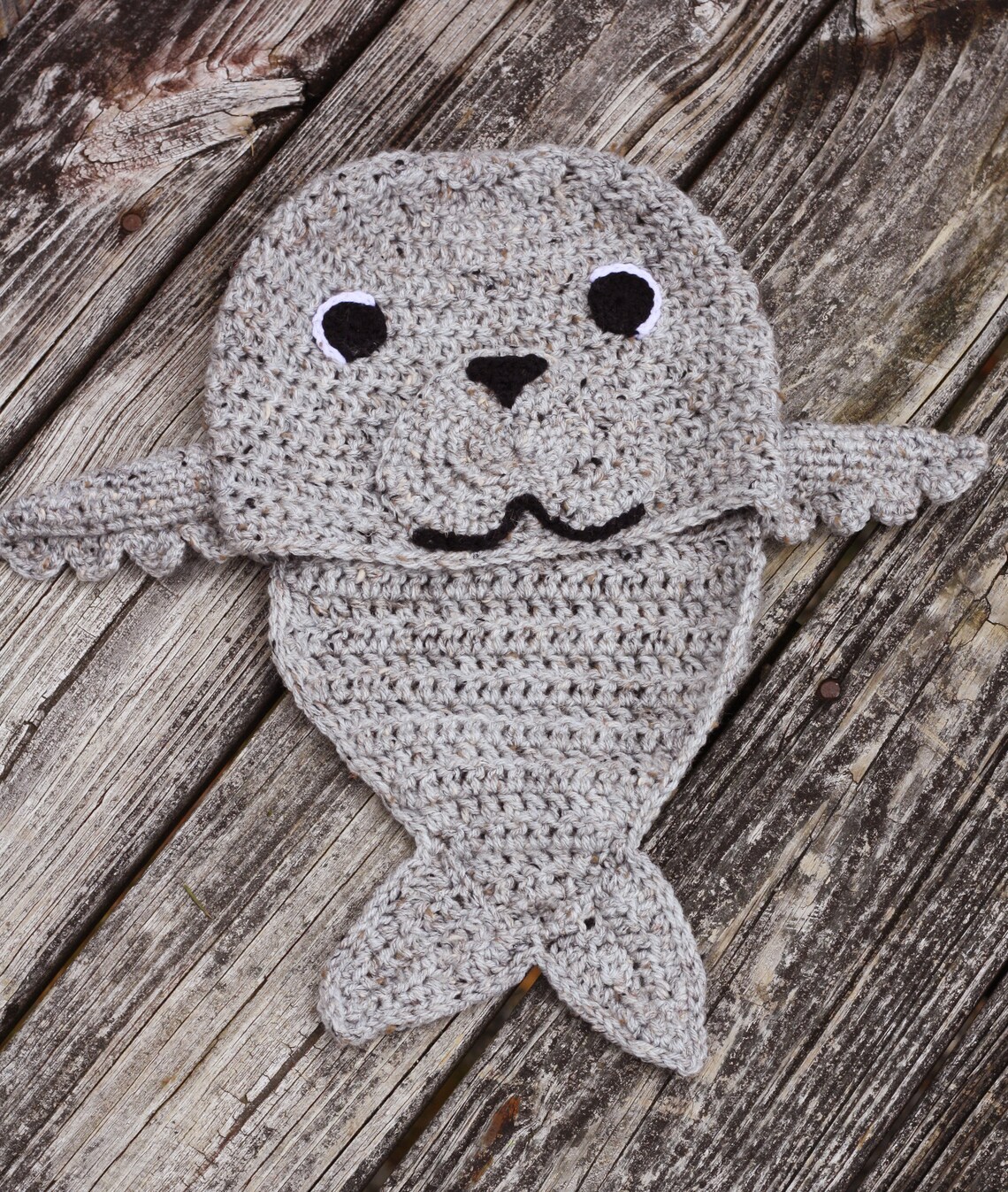 Seal Hat Crochet Beanie Fish Hat Men Women Boys Girls | Etsy