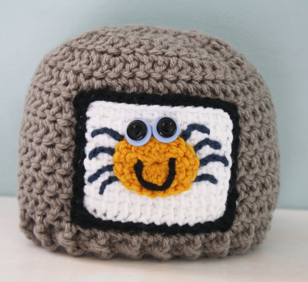 Spider Hat, Crochet Beanie, Bug Hat, Boys, Girls, Men, Women, Gift ...