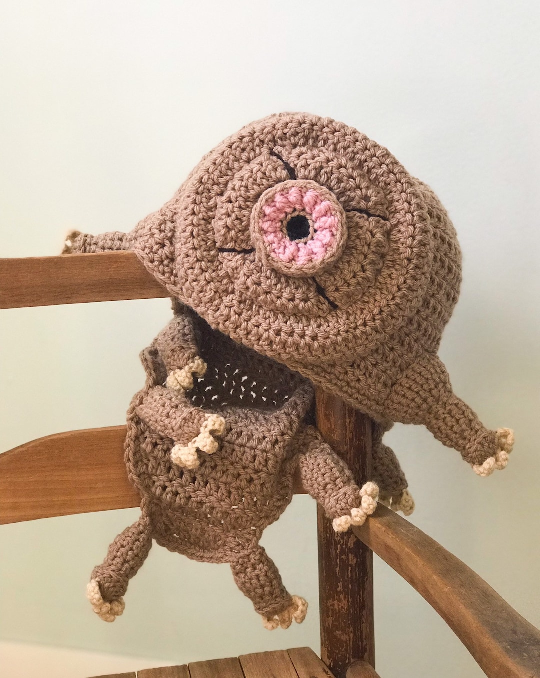 Tardigrade Hat, Crochet, Beanie, Water Bear, Moss Piglet, Accessories ...