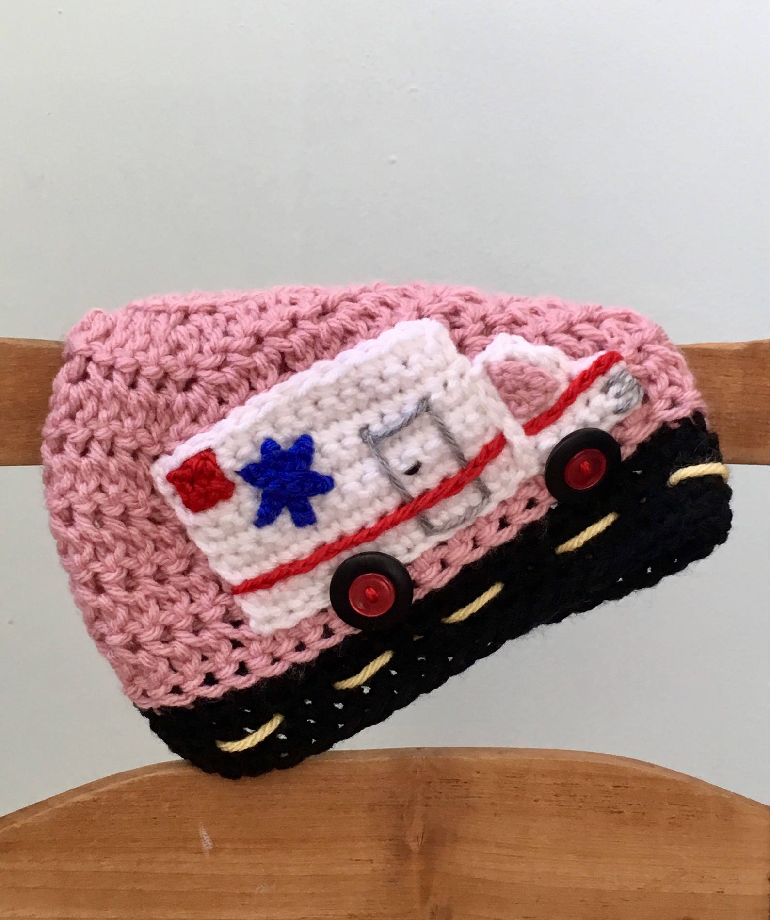 Ambulance Hat Rescue Truck Hat Paramedic Hat Crochet - Etsy