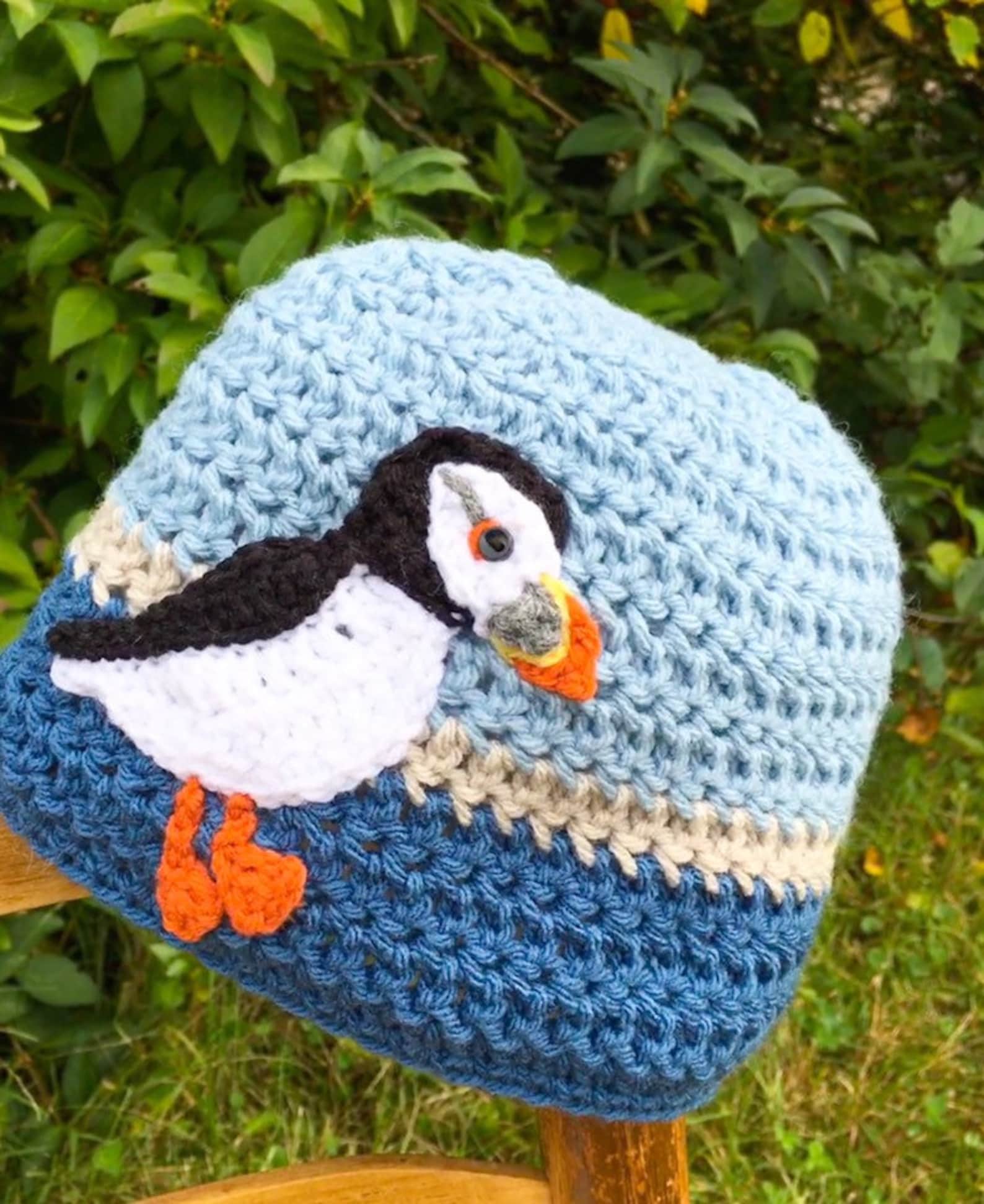 Puffin Hat, Crochet Beanie, Bird, Halloween Costume, Christmas, Gift ...