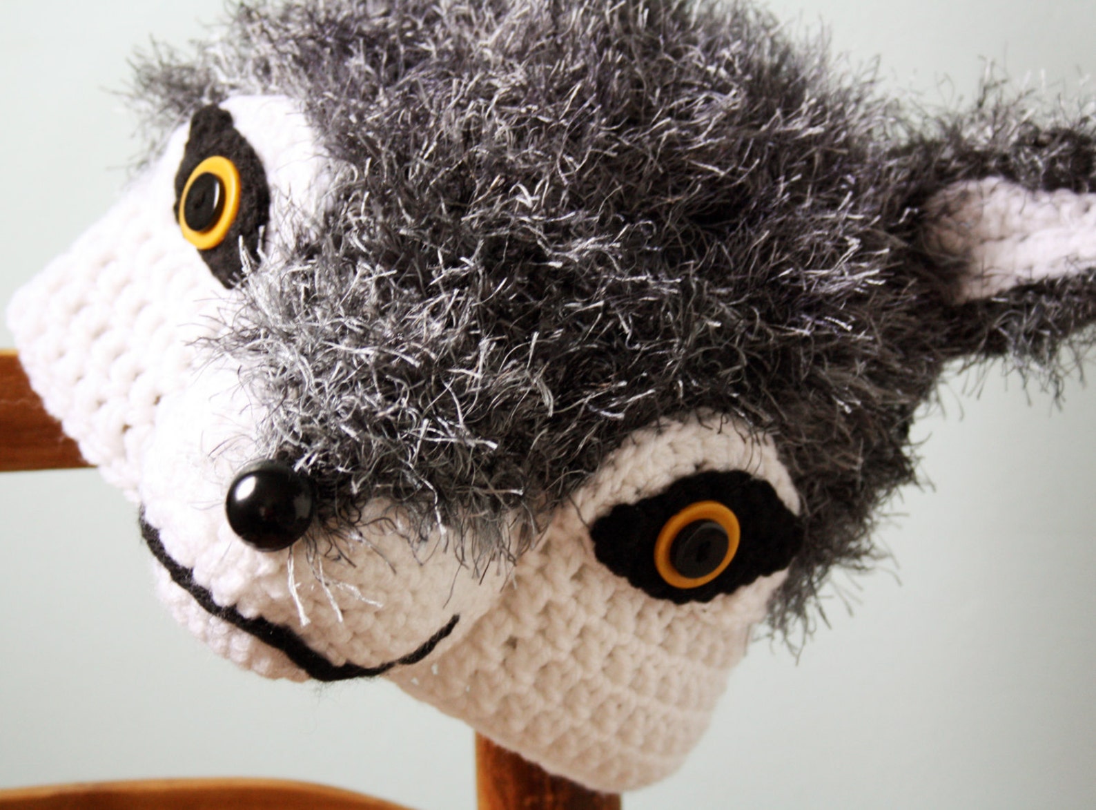 Amazing Wolf Hat Animal Beanie Gray Wold Winter - Etsy