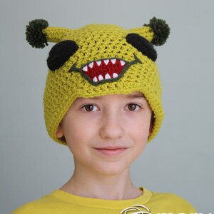Alien Hat, Green Alien Hat, Monster Hat, Crochet Beanie, Halloween ...