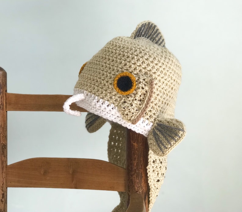 Cod Hat Atlantic Cod Crochet Beanie Fish Men Women - Etsy