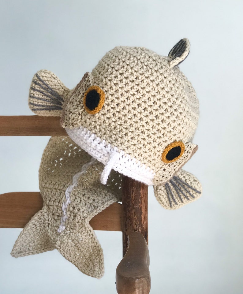 Cod Hat Atlantic Cod Crochet Beanie Fish Men Women - Etsy