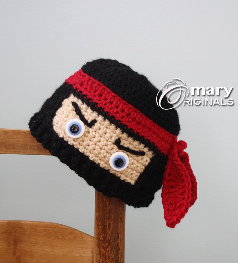 Ninja Hat Ninja Mask Hat Crochet Beanie Boy's Clothing - Etsy Canada