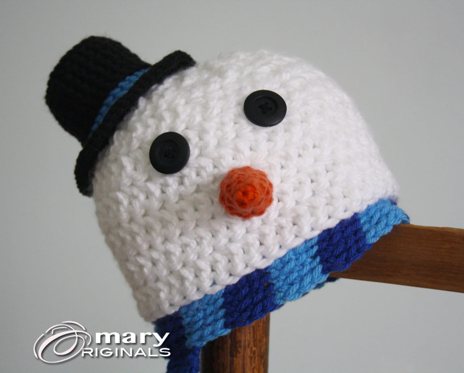 Snowman Hat, Crochet Beanie, Crochet Snowman, Holiday, Gift, Men, Women ...
