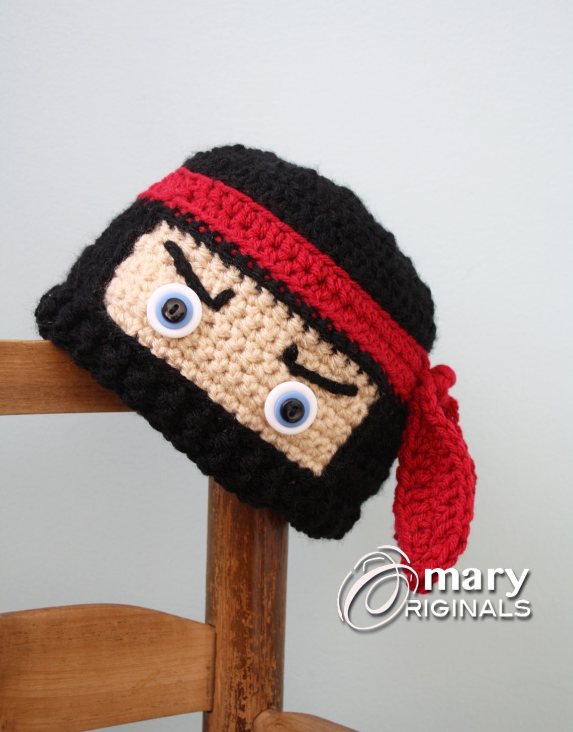 Ninja Hat Ninja Mask Hat Crochet Beanie Boy's Clothing - Etsy Canada