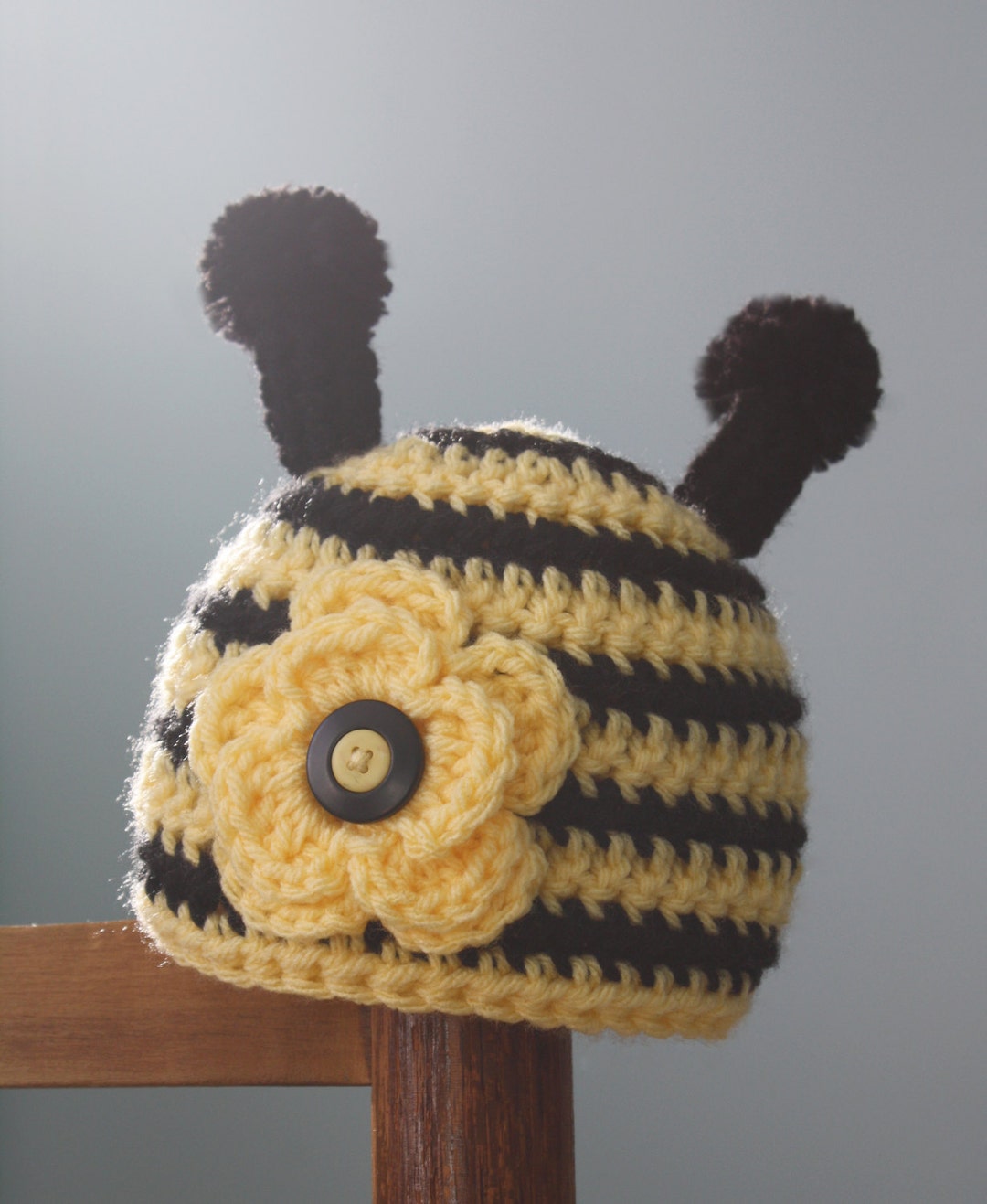Babee Hat, Bee Hat, Bug Hat, Crochet Beanie, Photography Prop ...