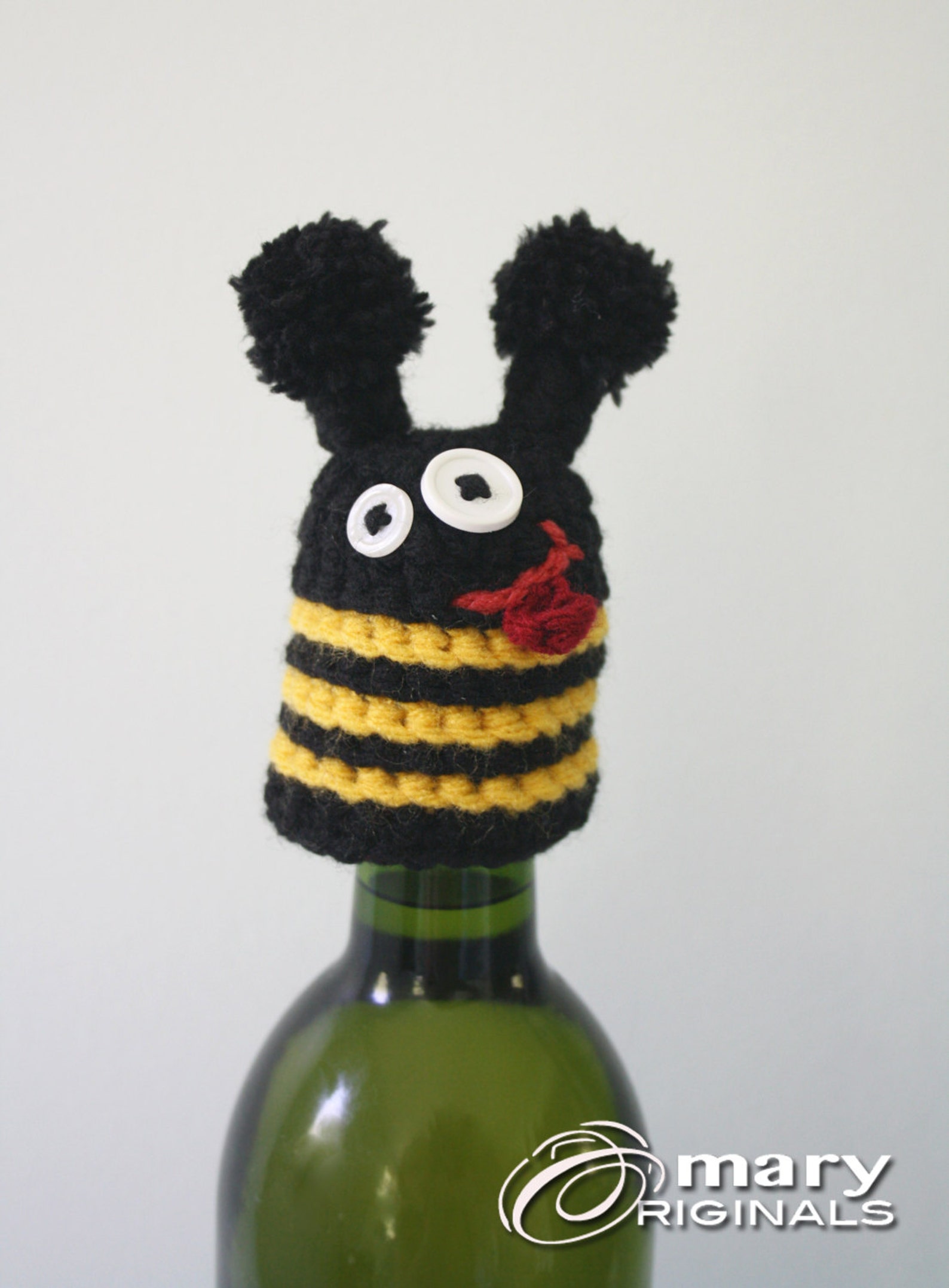 Drunken Bee, Bottle Topper, Wine Accessories, Adult Gift, Booze, Bar ...