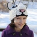 Snow Leopard Hat, Animal Hat, Cat Hat, Leopard Beanie, Winter Hat, Big ...
