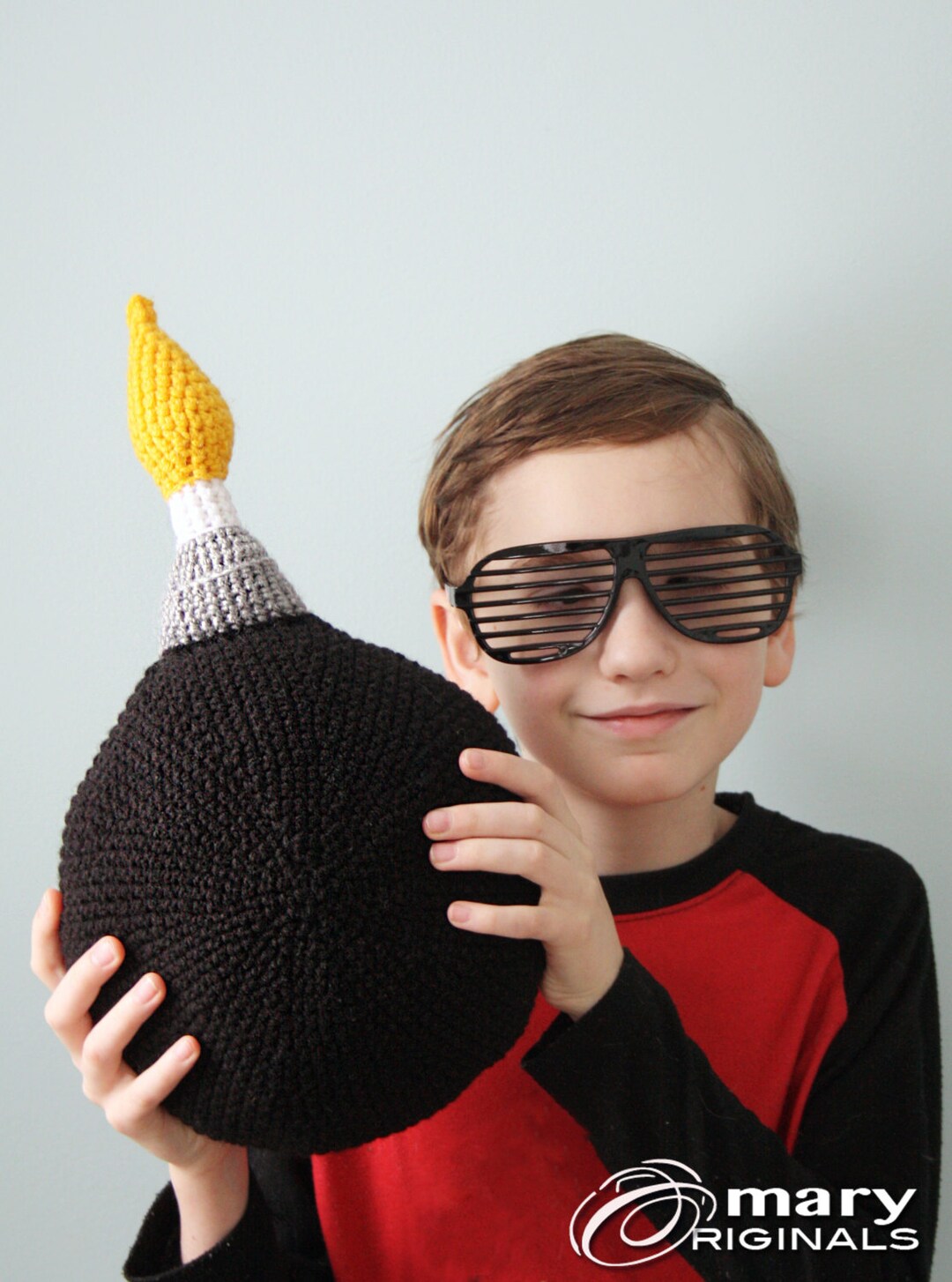 This Pillow is a Blast, Bomb Pillow, Crochet, Bomb Toy, Stuffed Toy ...