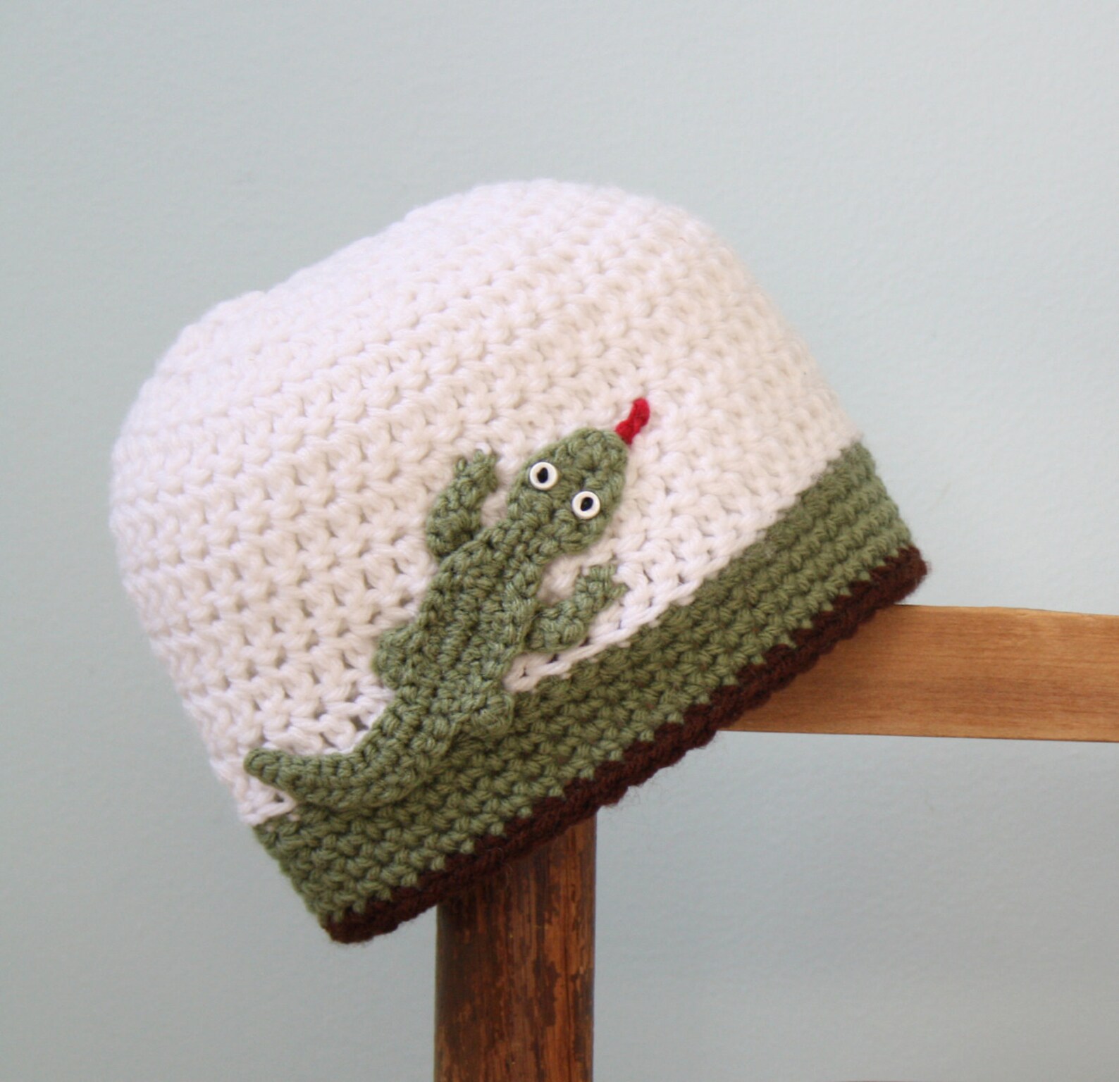 Lizard Hatsalamander Gecko Crochet Beanie Boys Girls - Etsy