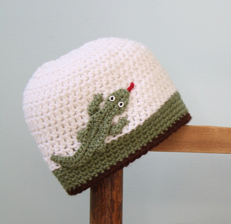 Lizard Hatsalamander Gecko Crochet Beanie Boys Girls - Etsy