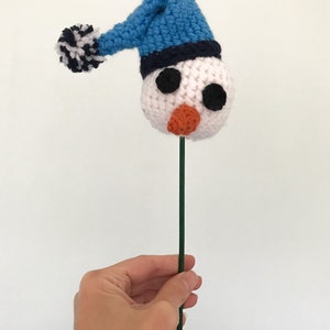 Snowman, Plant Pot, Planter, Christmas, Gift, Holidays, Crochet, Home ...