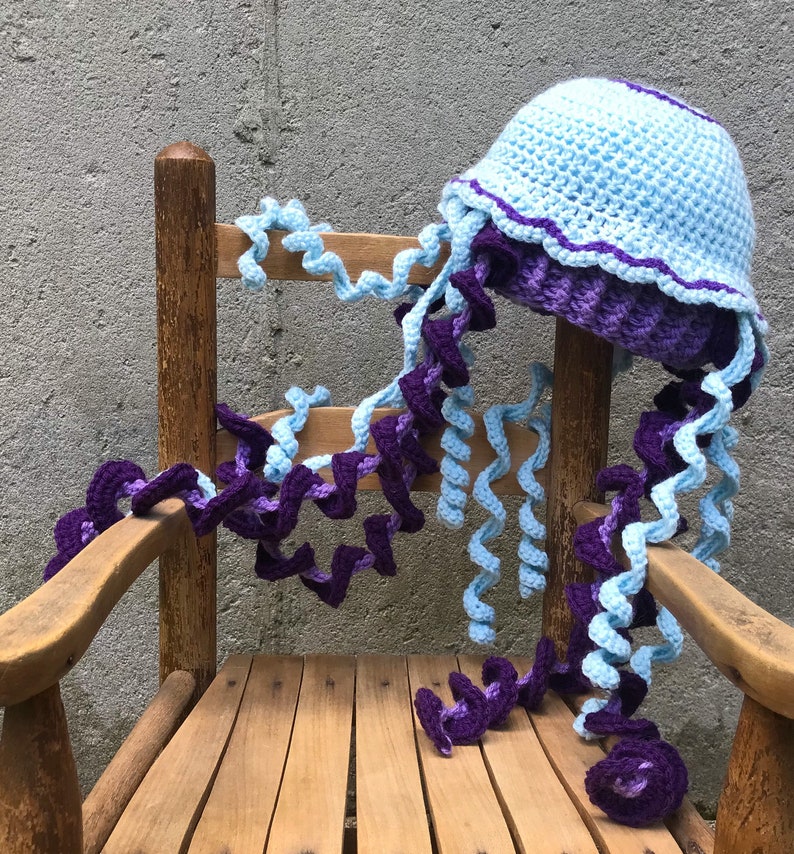 Jellyfish Hat Crochet Beanie Funny Hat Accessories Boy - Etsy